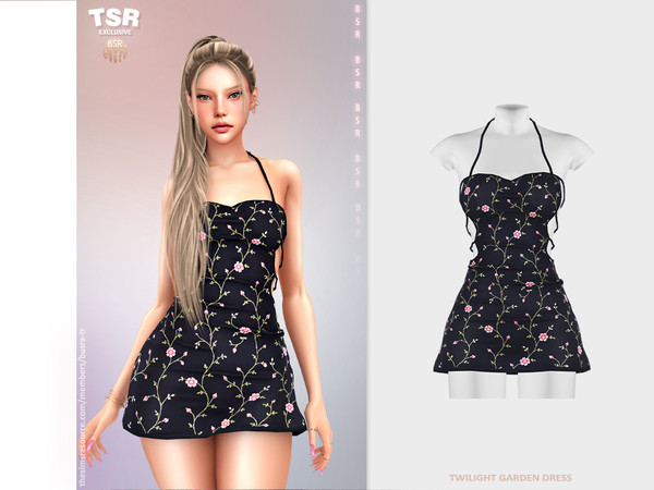 The Sims Resource | TWILIGHT GARDEN DRESS BD1577