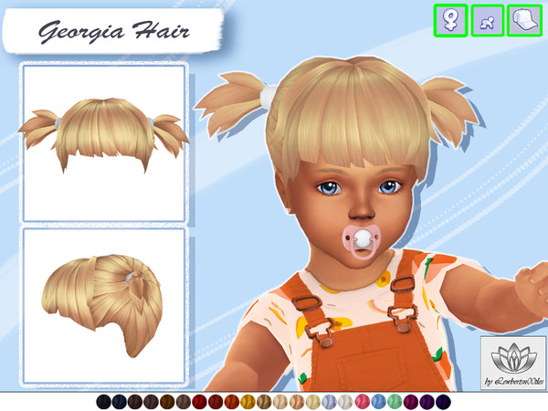 The Sims Resource | Georgia Hair - Infant version