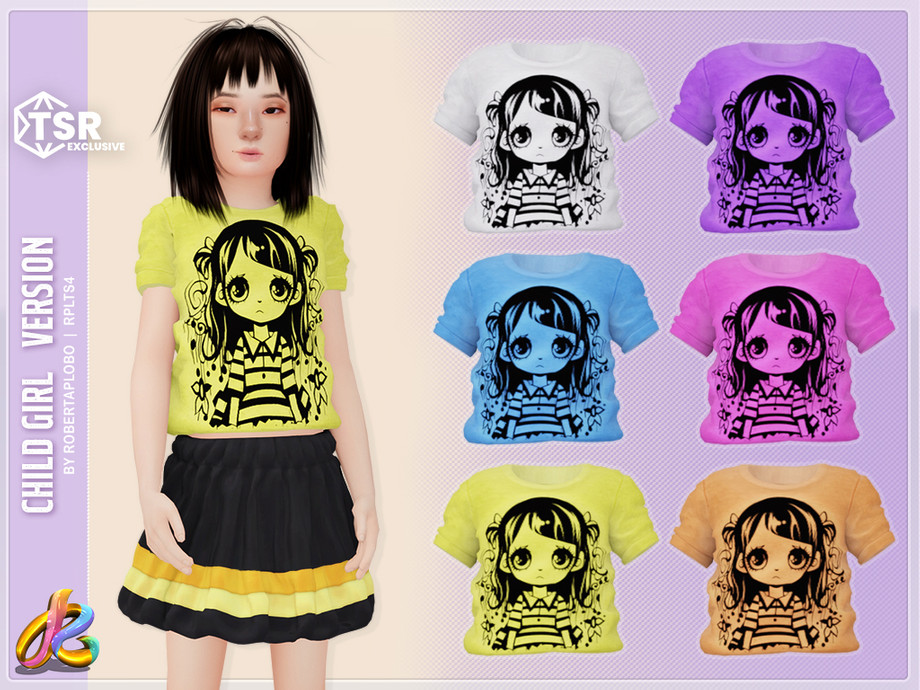The Sims Resource | Girl Top 316 -Child