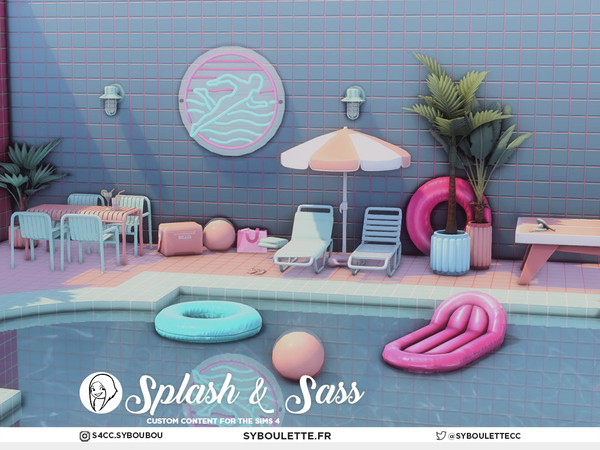 The Sims Resource | Splash & Sass - Wavy pool steps