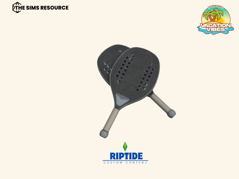 The Sims Resource | Riptide CC - Beach Tennis Essentials Set Beach ...