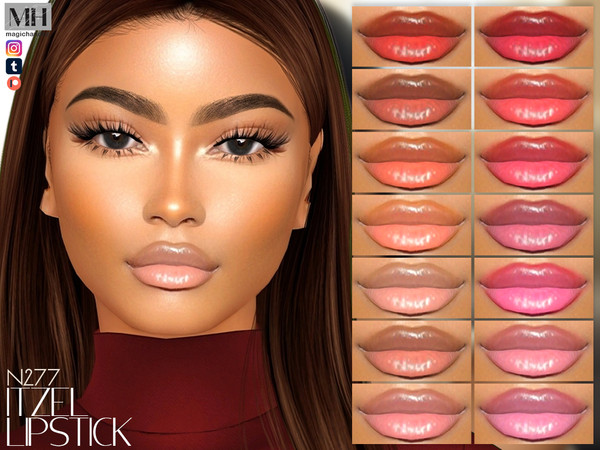The Sims Resource | Itzel Lipstick N127