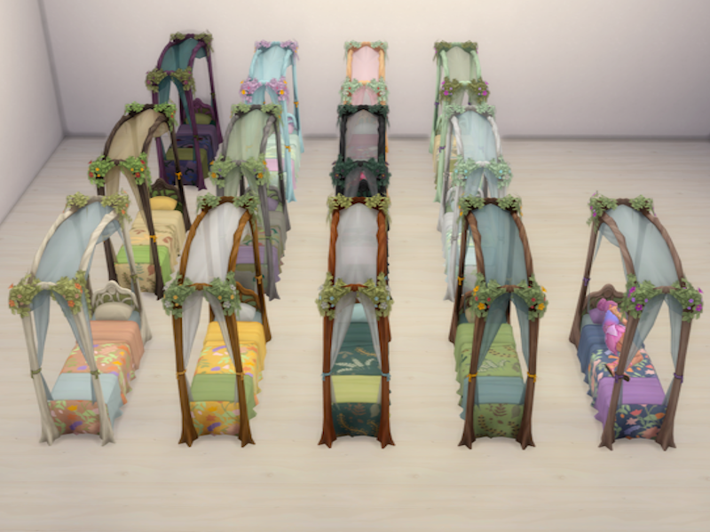 The Sims Resource | Enchanted By Nature Canopy Single Bed