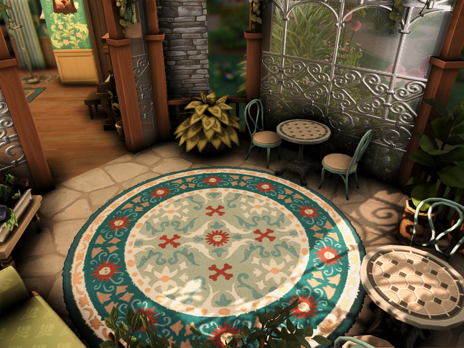 The Sims Resource | Cozy Cottage Lounge (NO CC)