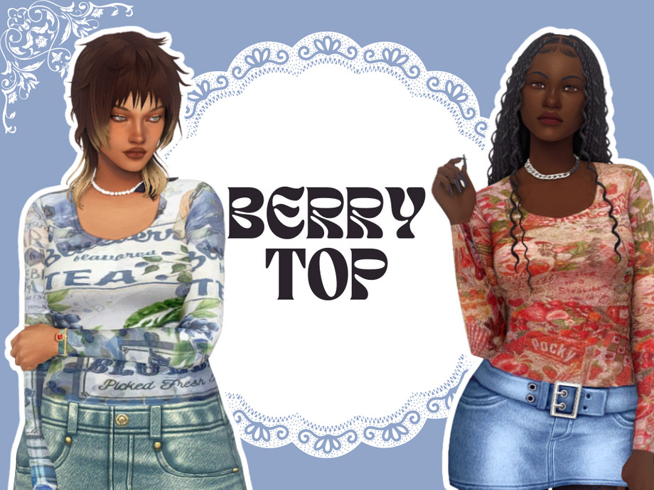 The Sims Resource | berry cute - berry top