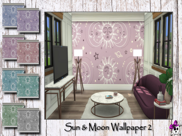 The Sims Resource | Sun & Moon Wallpaer 2