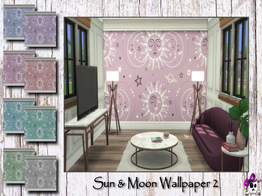 The Sims Resource | Sun & Moon Wallpaer 2
