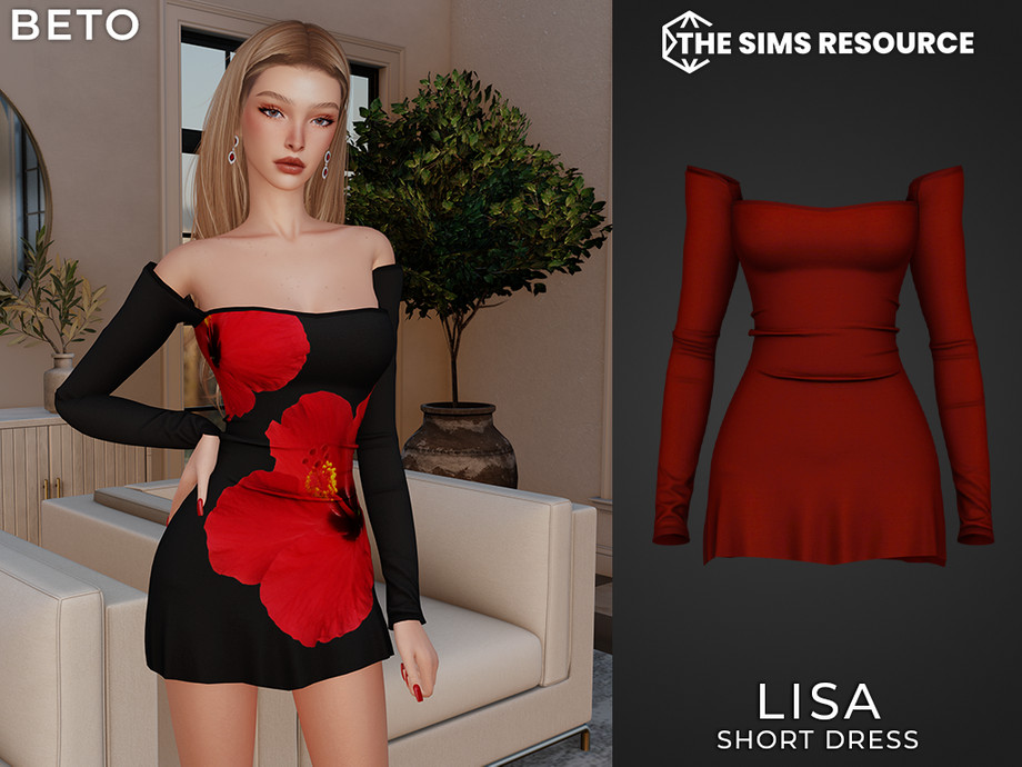 The Sims Resource | Lisa (Short Dress)