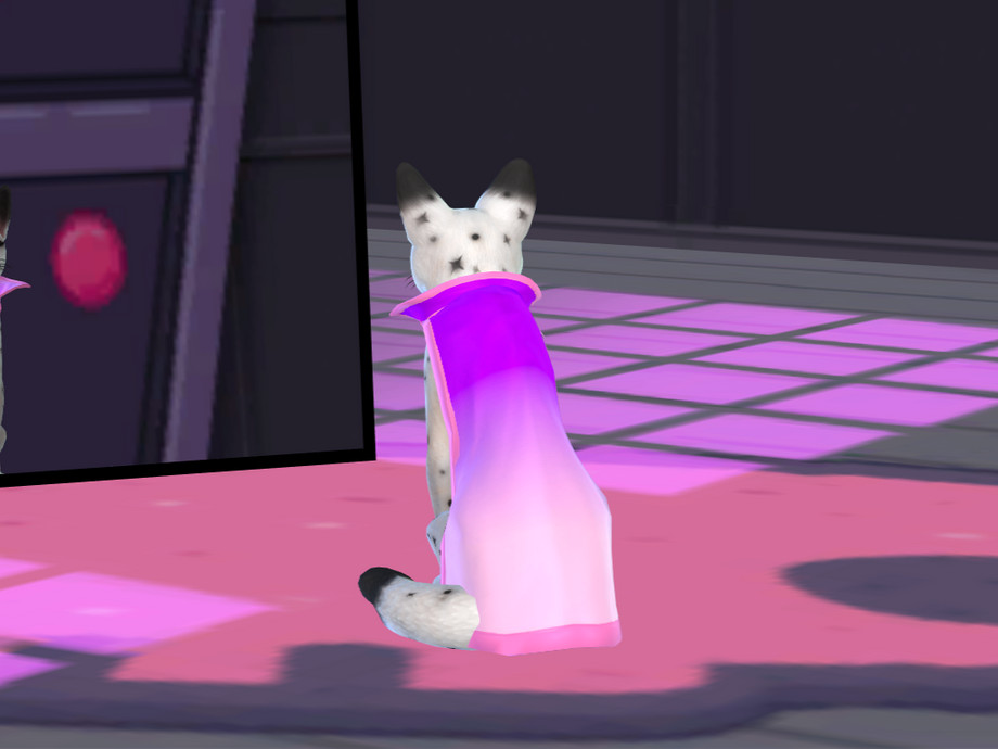 The Sims Resource | Long Diva Pink Cat Cape