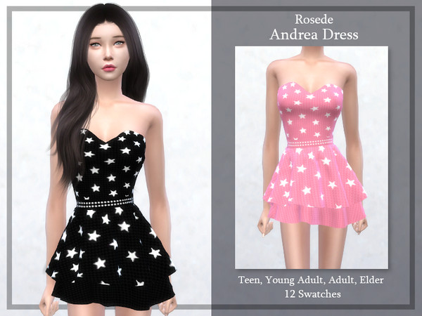 The Sims Resource | Andrea Dress