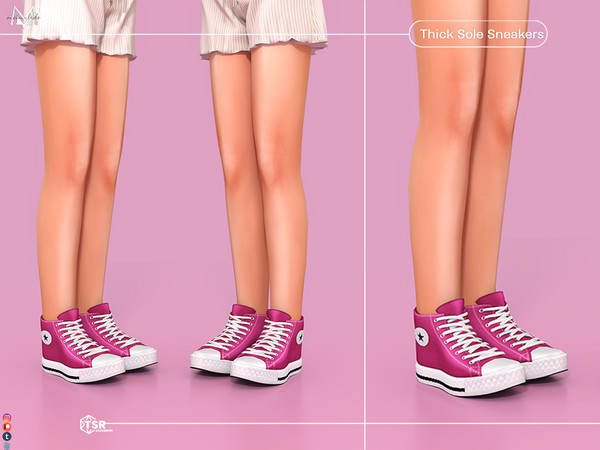 The Sims Resource | Thick Sole Sneakers S635 (Child)