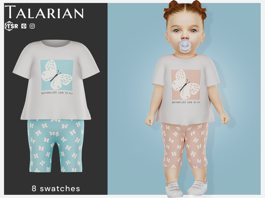 The Sims Resource | Eleanor Butterfly Outfit (Infant)