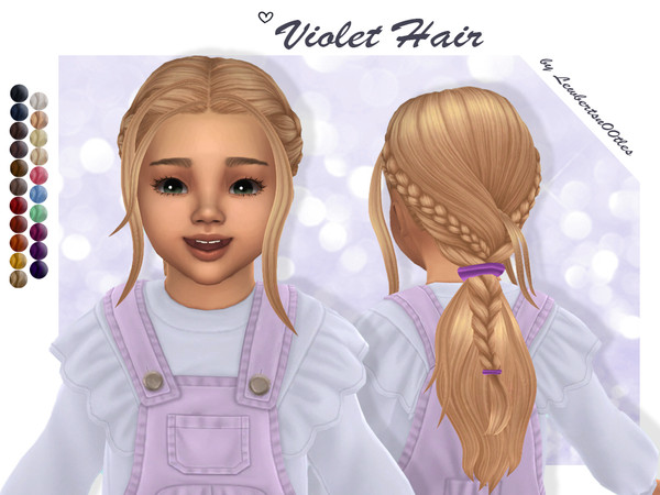 The Sims Resource | Violet Hair - Toddler version