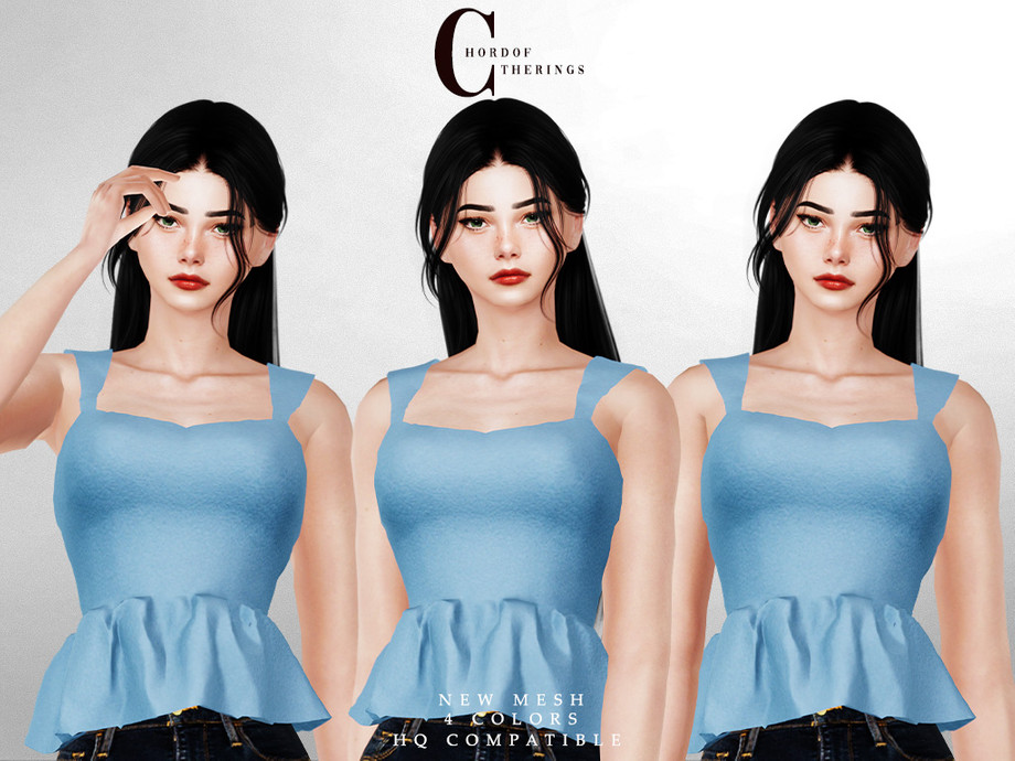The Sims Resource | Blouse T-825