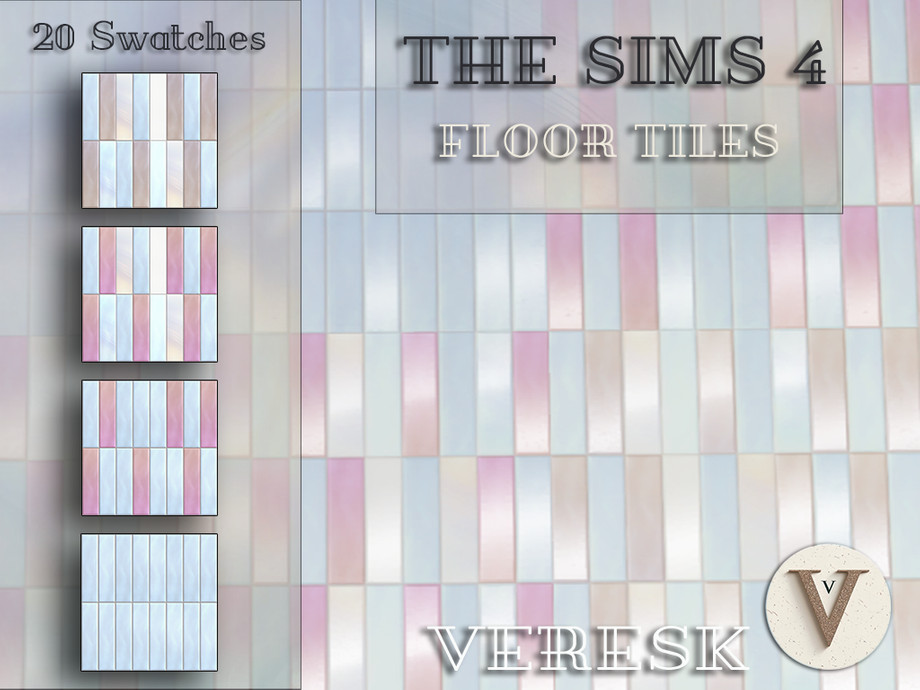 The Sims Resource | [Veresk] Floor tiles in the form of Metro brickwork