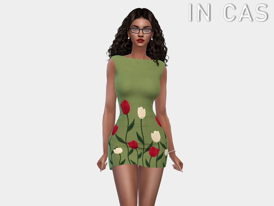The Sims Resource | Noah Tulip Dress