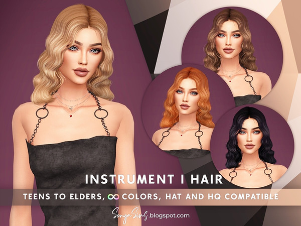 The Sims Resource | Instrument Hair - Left