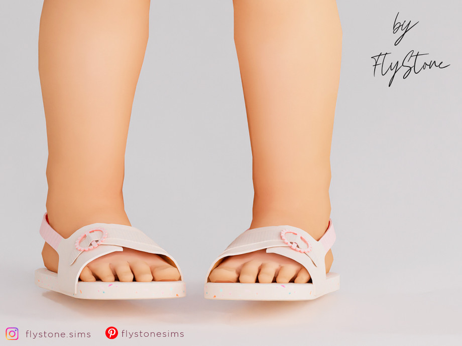 The Sims Resource | Toddler Sandals With Spotted Soles