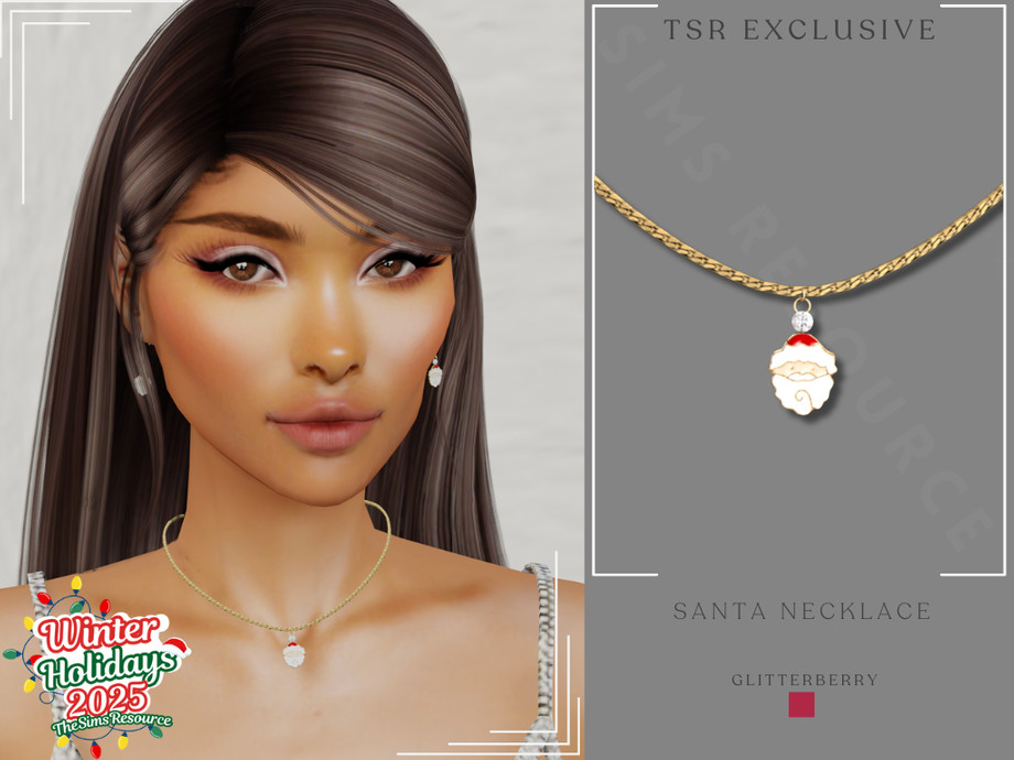 The Sims Resource | Winter Holidays- Santa Necklace