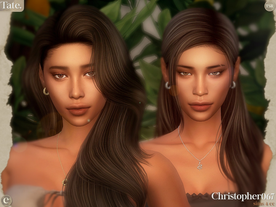 The Sims Resource | Tate Earrings - Chunky Hoop Earrings