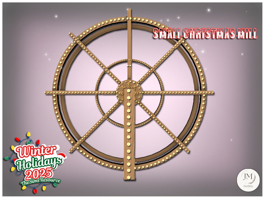 The Sims Resource | jomsims WinterHolidays2025 small Christmas mill ...