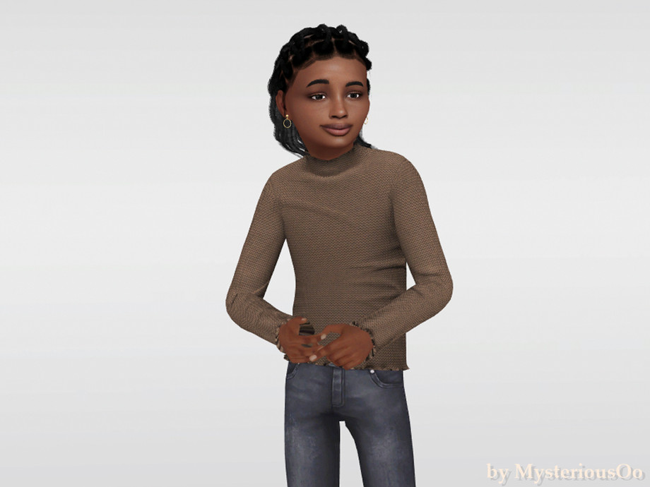 The Sims Resource | Child - Soft knit high neck top
