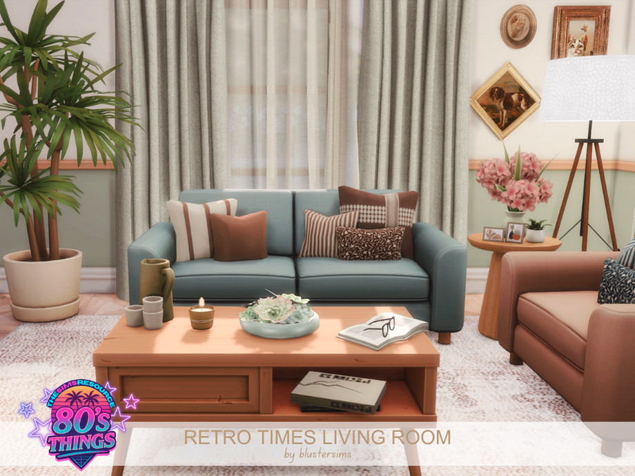 The Sims Resource | RETRO TIMES LIVING ROOM