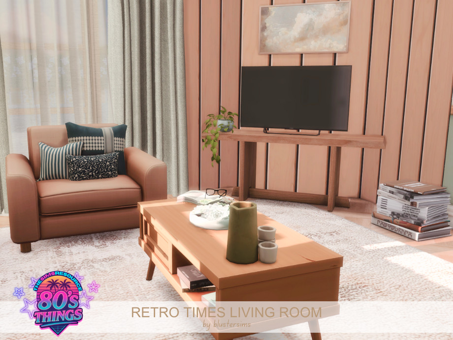 The Sims Resource | RETRO TIMES LIVING ROOM