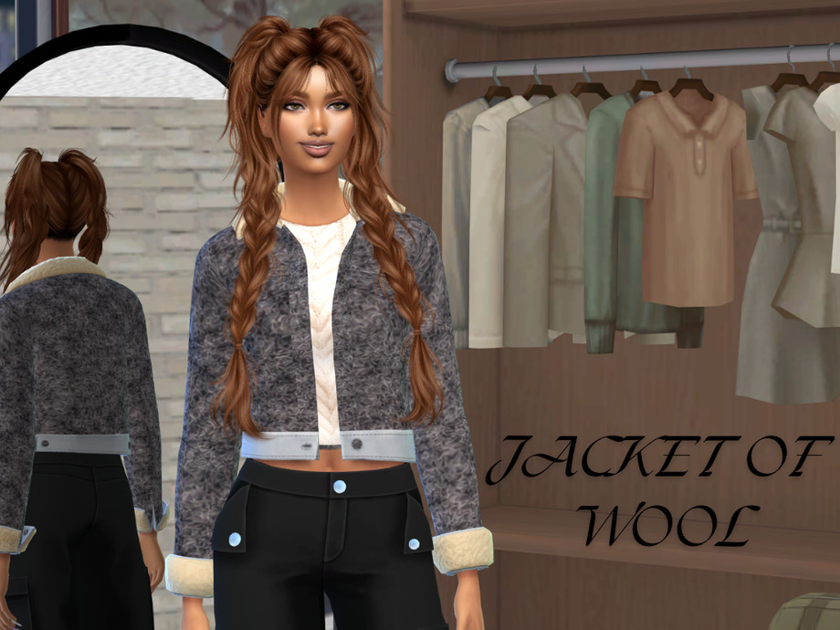 The Sims Resource | JACKET OF WOOL FOR FEMALE