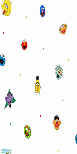 The Sims Resource | Sesame Street Wallpaper