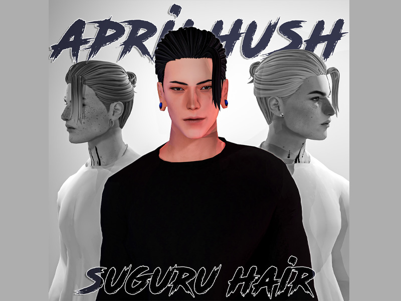 The Sims Resource | [aprilhush] Geto Suguru Hair V1