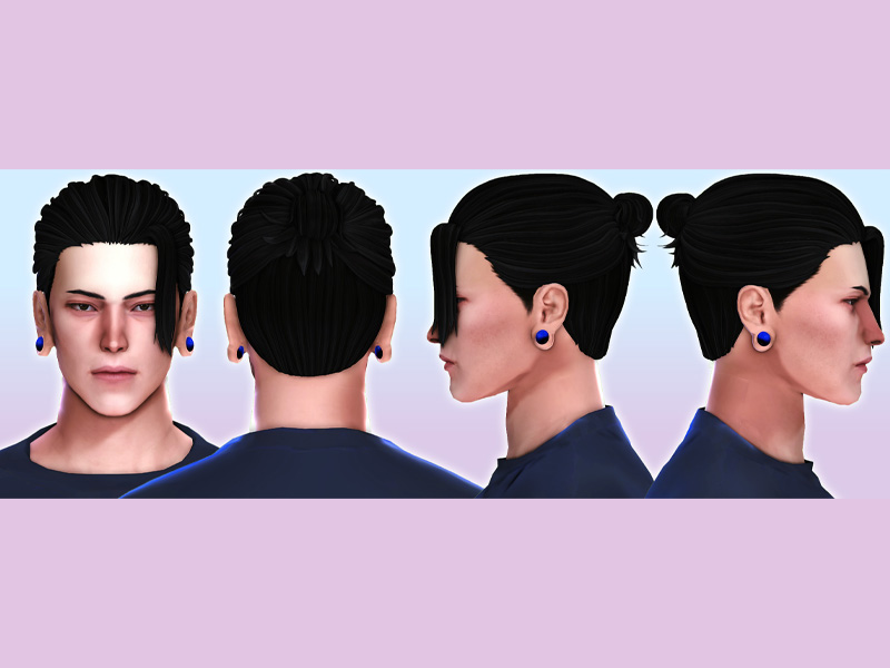 The Sims Resource | [aprilhush] Geto Suguru Hair V1