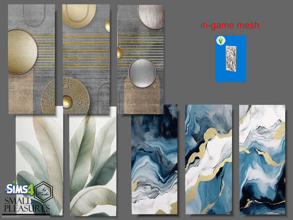 The Sims Resource | Abstract paintings 01