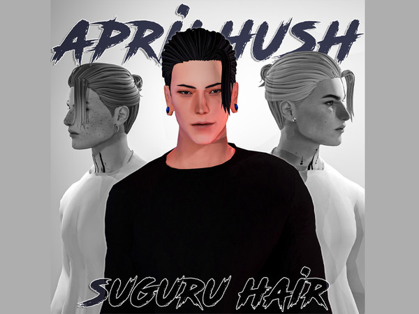The Sims Resource | [aprilhush] Geto Suguru Hair V1