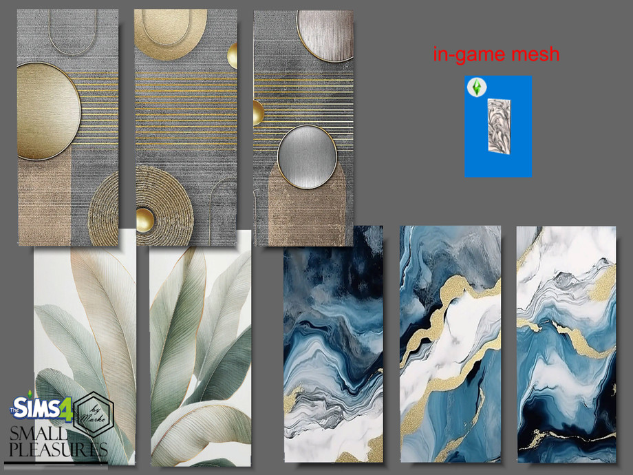 The Sims Resource | Abstract paintings 01