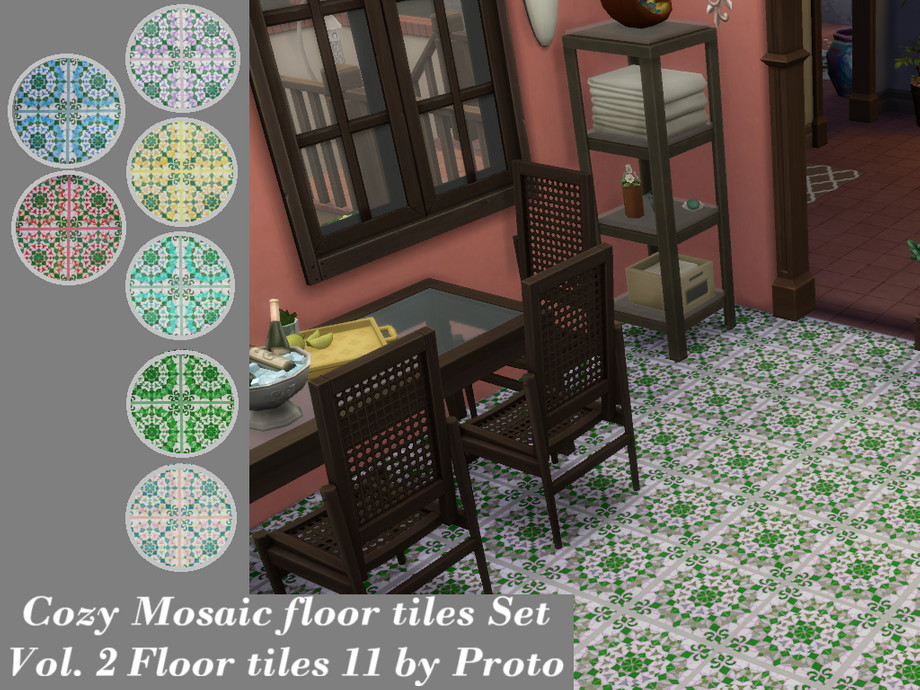 The Sims Resource | Cozy Mosaic floor tiles Set Vol. 2 Floor tiles 11