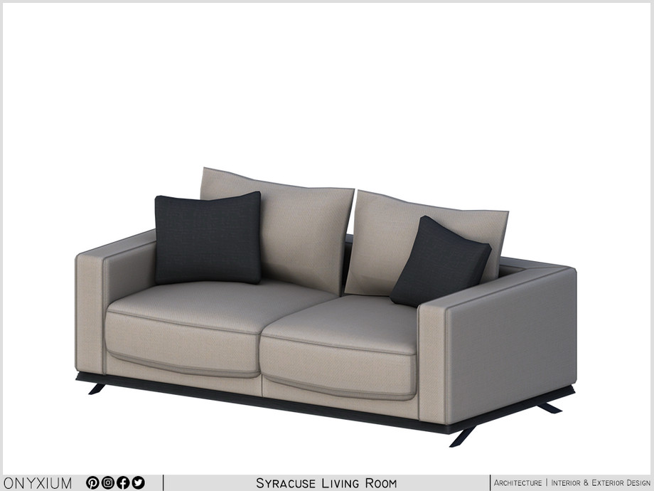 The Sims Resource | Syracuse Sofa Double