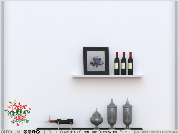 The Sims Resource | Gloria Christmas Classic Decorative Pieces