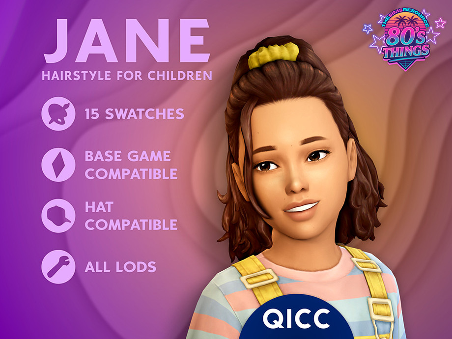 The Sims Resource | 80's Things - Jane Hair