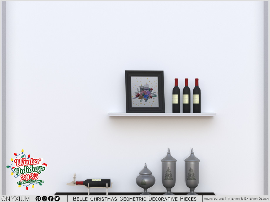 The Sims Resource | Gloria Christmas Classic Decorative Pieces