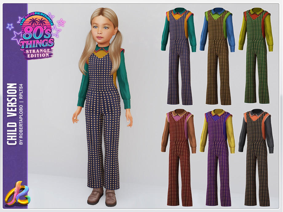 The Sims Resource | Holly Outfit 333 _ 80'S THINGS - Child