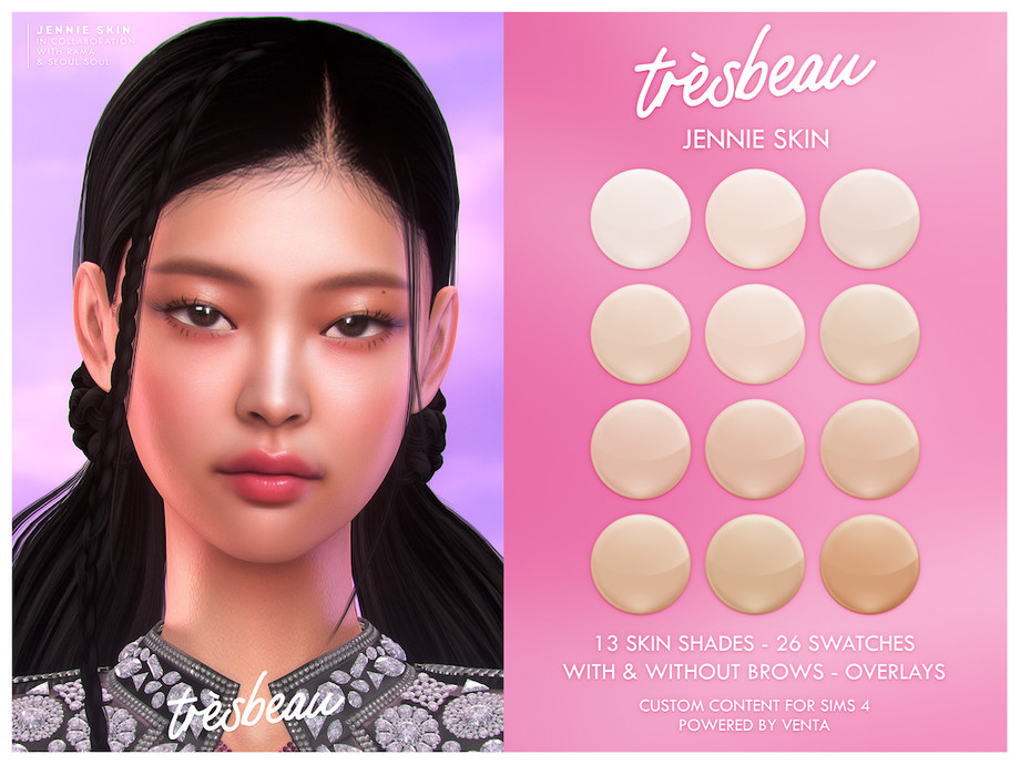 The Sims Resource | Tres Beau - Jennie Skin