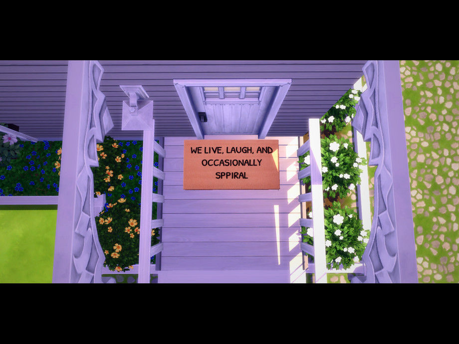 The Sims Resource | It is Giving Go Home - Welcome Mat Set