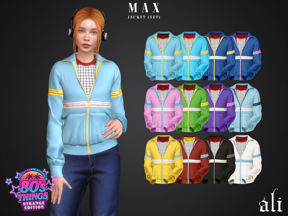 The Sims Resource | 80's Things - MAX jacket