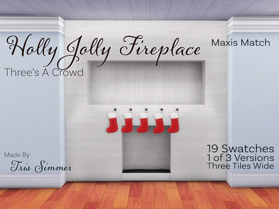 The Sims Resource | Holly Jolly Fireplaces