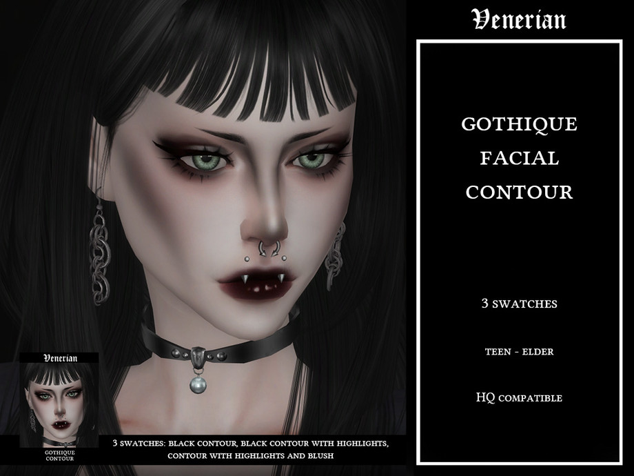 The Sims Resource | Gothique Facial Contour by Venerian