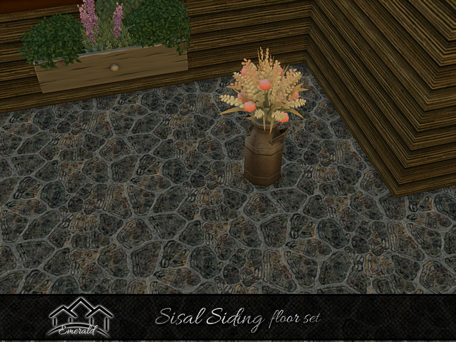 The Sims Resource | Sisal Siding floor set