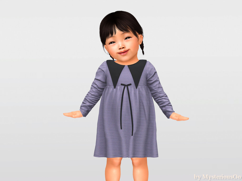 The Sims Resource | Infant - Peter pan collar dress