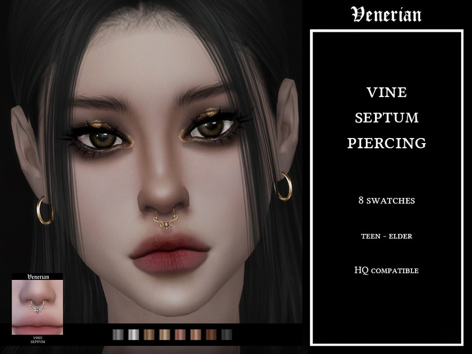 The Sims Resource | Vine Septum Piercing by Venerian