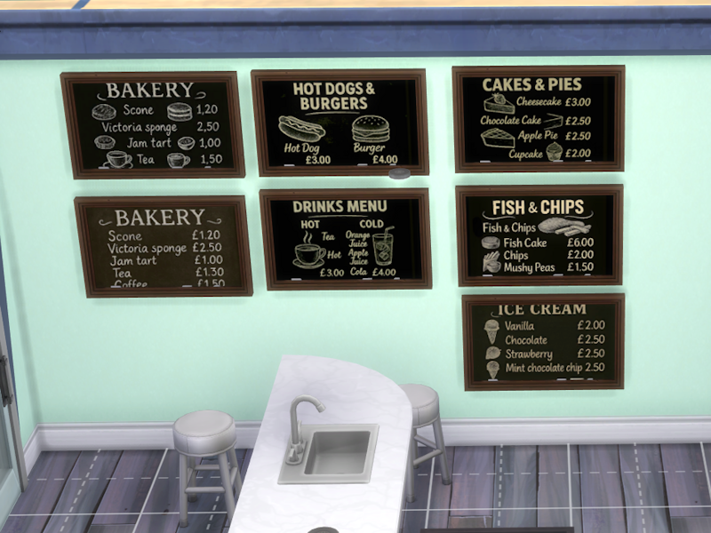 The Sims Resource | Pathway Specials Chalkboard recolours